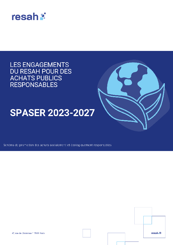 Les engagements du Resah pour des achats publics responsables : Spaser ...